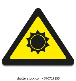 Sun Danger Sign Stock Vector (Royalty Free) 264366239 | Shutterstock