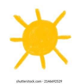 Sun Drawn By Hand Pencil On Stock Vector (Royalty Free) 2146692529 ...