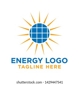 Sun Energy Logo Vector Template Stock Vector (Royalty Free) 1429447541 ...