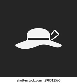Sun Hat Icon Stock Vector (Royalty Free) 298312565 | Shutterstock