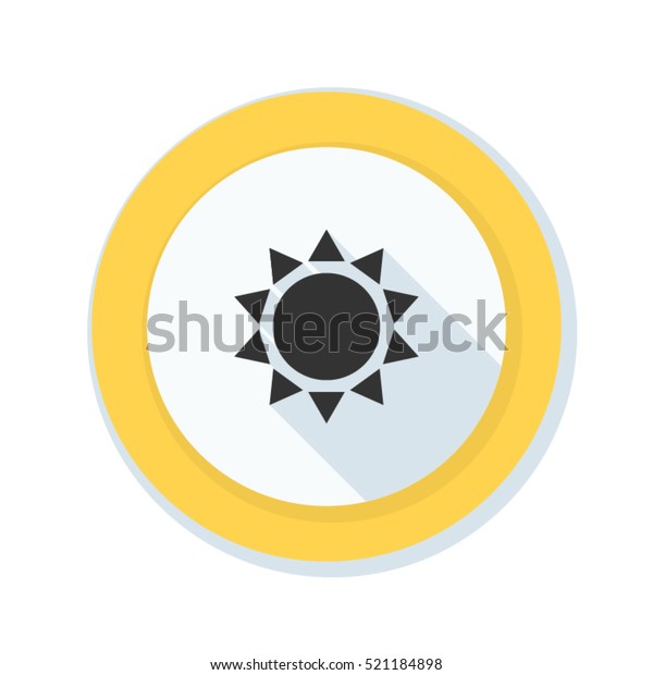 Sun Hazard Sign Stock Vector (Royalty Free) 521184898 | Shutterstock