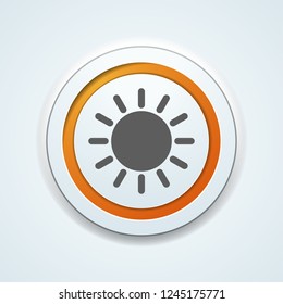 Sun Heat Button Illustration Stock Vector (Royalty Free) 1245175741 ...