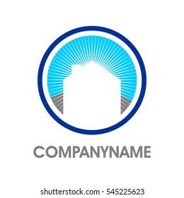 Sun House Logo Stock Vector (Royalty Free) 545225623 | Shutterstock
