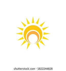 Sun Shield Vector Illustration Icon Logo Stock Vector (Royalty Free ...