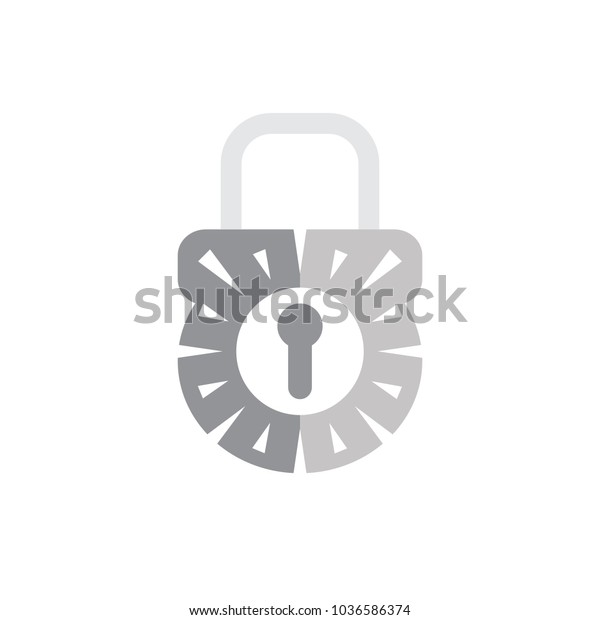Sun Lock Logo Icon Design Stock Vector (Royalty Free) 1036586374 ...