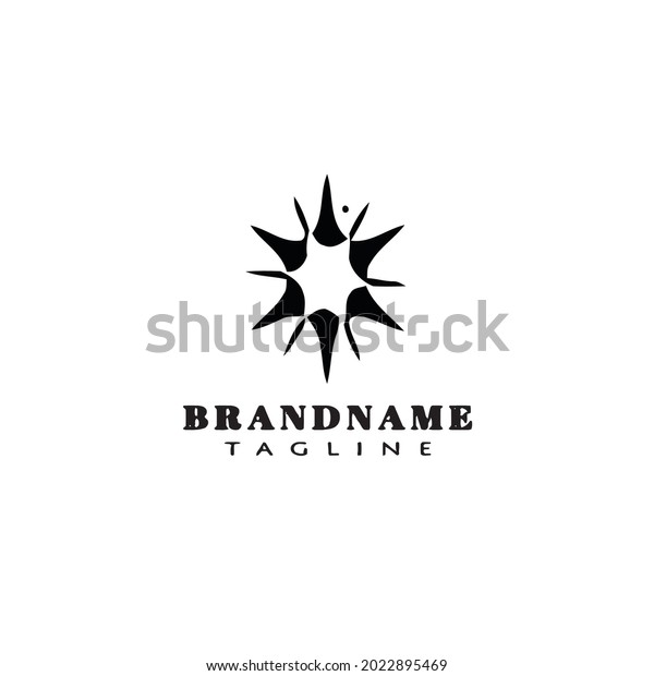 Sun Logo Icon Design Template Modern 库存矢量图(免版税)2022895469 Shutterstock