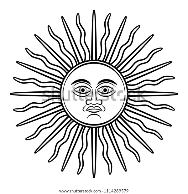 Sun May Sol De Mayo Symbol Stock Vector (Royalty Free) 1114289579 ...