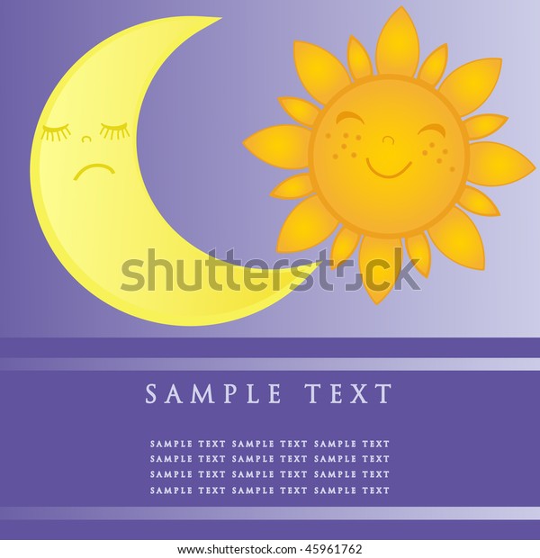 Sun Moon Symbols Vector Illustration 库存矢量图（免版税）45961762 | Shutterstock