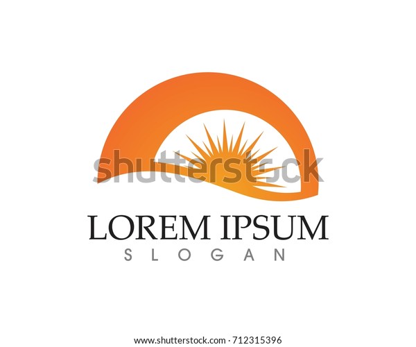 Sun Nature Logo Symbols 库存矢量图（免版税）712315396 | Shutterstock