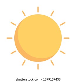 Sun Noon Using Soft Color Flat Stock Vector (Royalty Free) 1899157438 ...