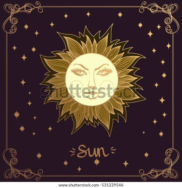 Sun Planets Stars Solar System Symbols Stock Vector (Royalty Free ...