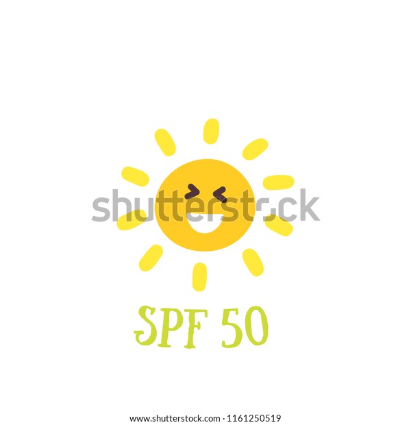 Sun Protection Factor Spf 50 Vector Stock Vector (Royalty Free ...