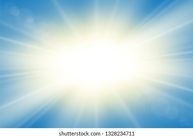 Sun Rays Starburst Bright Effect Isolated Stock Vector (Royalty Free ...