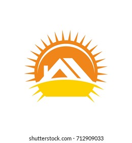Sun Real Estate Logo Stock Vector (Royalty Free) 712909033 | Shutterstock