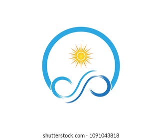 Sun Rise Logo Vector Template Stock Vector (Royalty Free) 1091043818 ...