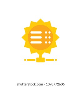 Sun Server Logo Icon Design Stock Vector (Royalty Free) 1078772606 ...