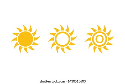 Sun Set Icon Symbol Vector Stock Vector (Royalty Free) 1430513603 ...