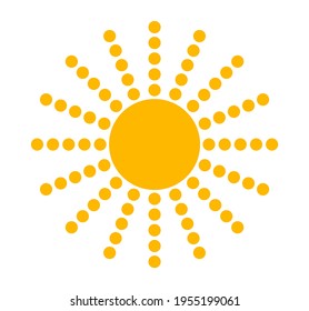 Sun Shining Icon Abstract Sun Symbol Stock Vector (Royalty Free ...