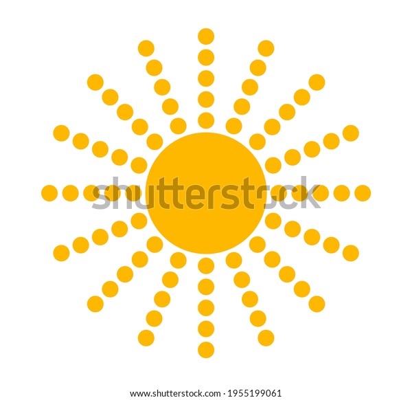 Sun Shining Icon Abstract Sun Symbol Stock Vector (Royalty Free ...