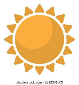 Sun Silhouette Design Over White Stock Vector (Royalty Free) 2212381803 ...