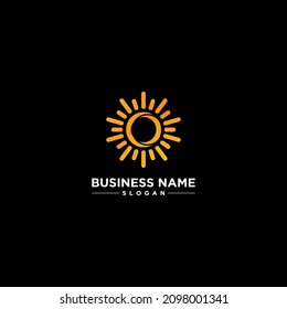 Sun Simple Modern Logo Design Vector Stock Vector (Royalty Free ...