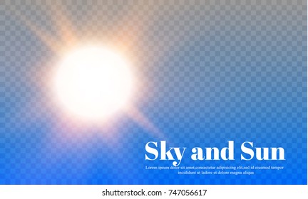 Sun Sky Weather Forecast Transparent Background Stock Vector (Royalty ...