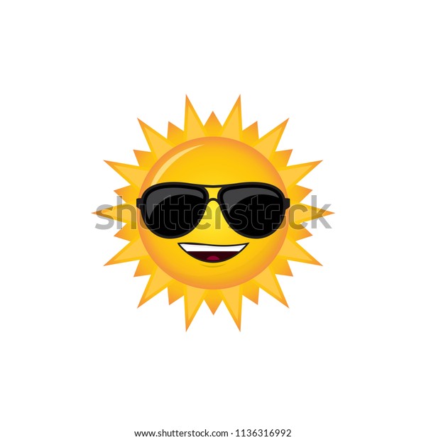 Sun Smile Vector Icon Character Design Stock Vector (Royalty Free ...