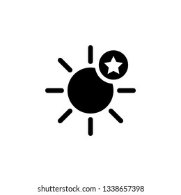 Sun Star Icon Element Weather Illustration Stock Vector (Royalty Free ...
