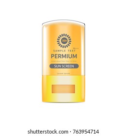 Sun Sunscreen Ads Background Protection Sunblock Stock Vector (Royalty ...