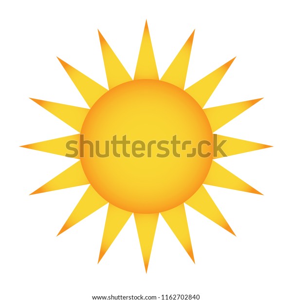 Sun Symbol Icon Weather Forecast Icon Stock Vector (Royalty Free ...