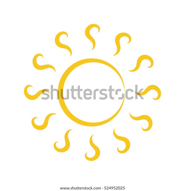 Sun Vector Icon Star Pictograph Sign Stock Vector (Royalty Free ...