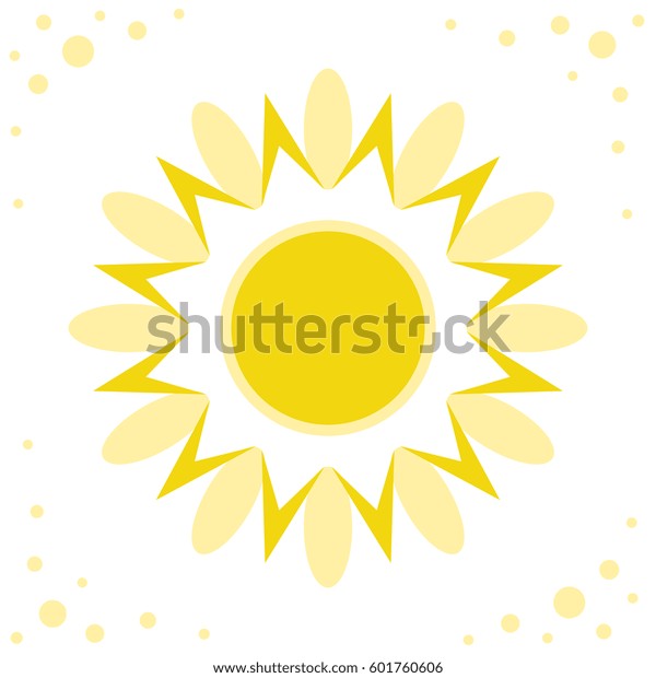 Sun Vector Icon Star Pictograph Sign Stock Vector (Royalty Free ...