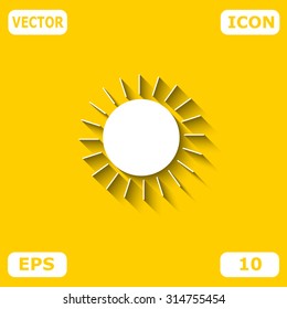 Sun Vector Icon Weather Symbol Stock Vector (Royalty Free) 314755454 ...
