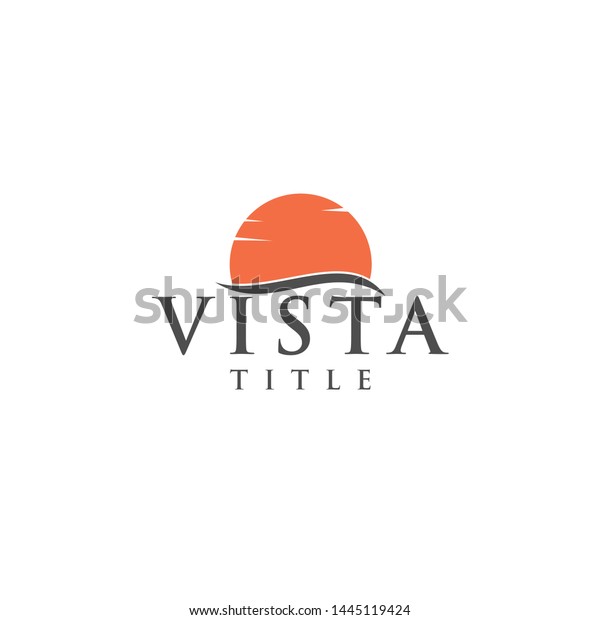 Sun Vista Title Logo Designs Stock Vector (Royalty Free) 1445119424 ...