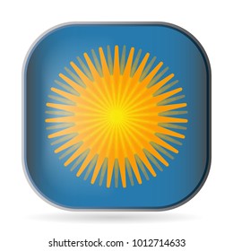 Sun Weather Logo Icon Button Vector Stock Vector (Royalty Free ...