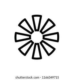Sunbeam Line Icon Stock Vector (Royalty Free) 1166349715 | Shutterstock