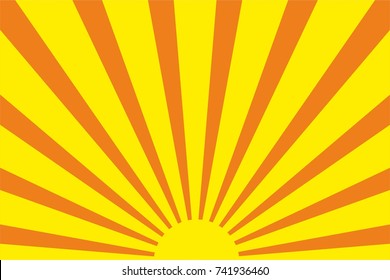 Yellow Sun Ray Background Vector Stock Vector (Royalty Free) 34226458