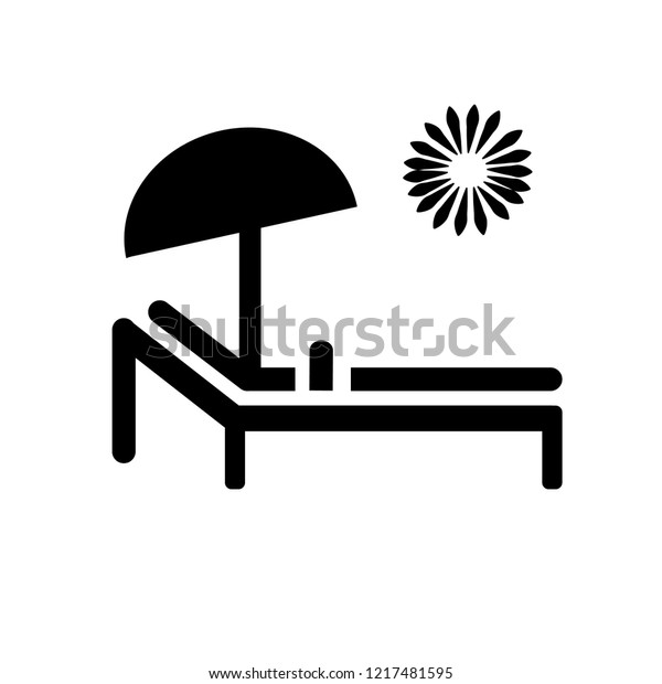 Sunbed Icon Trendy Sunbed Logo Concept Stock Vector (Royalty Free ...