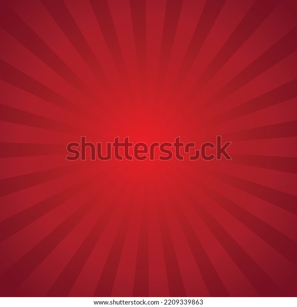 Sunbrust Red Background Good Banners Posters Stock Vector (Royalty Free ...