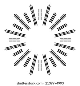 Sunburst Line Abstract Frame Modern Design Stock Vector (Royalty Free ...