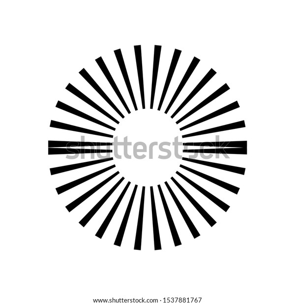 Sunburst Logo Design Vector Illustration Stock Vector (Royalty Free ...