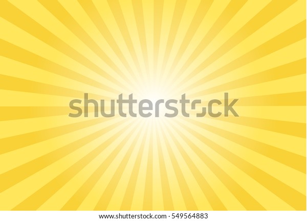 Sunburst Vector Yellow Color Stock Vector (Royalty Free) 549564883 ...