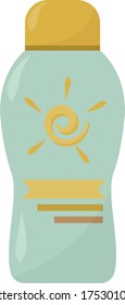Suncream Illustration Vector On White Background Stock Vector (Royalty ...