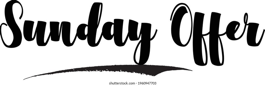 1,880 Sunday offers Images, Stock Photos & Vectors | Shutterstock