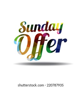 1,880 Sunday offers Images, Stock Photos & Vectors | Shutterstock