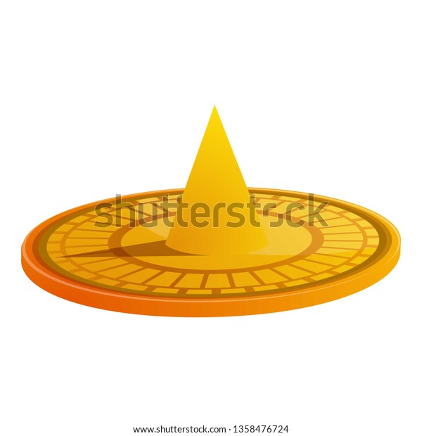 Sundial Icon Cartoon Sundial Vector Icon Stock Vector (Royalty Free ...