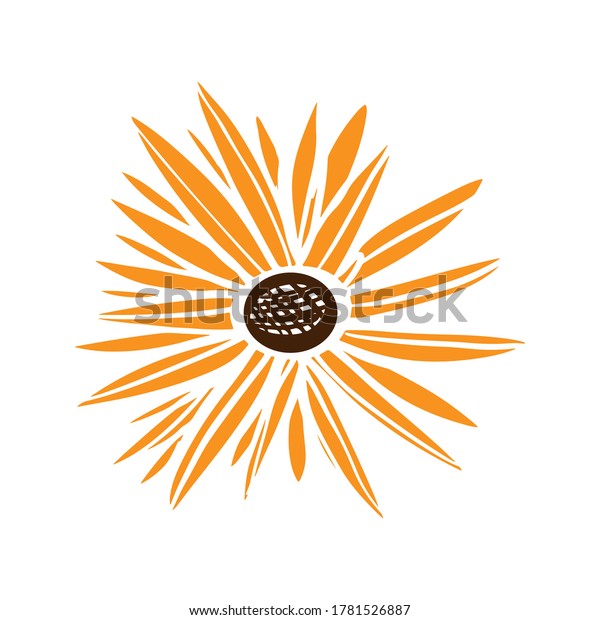 Sunflower Digital Design Vector Illustration Stock Vector (Royalty Free ...