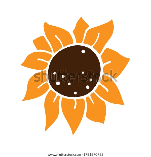 Sunflower Digital Design Vector Illustration Stock Vector (Royalty Free ...