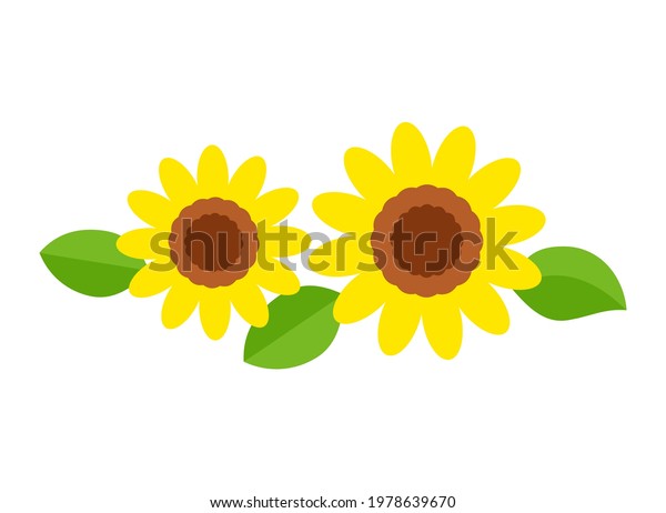 Sunflower Leaves Vector Illustration Stock Vector (Royalty Free ...
