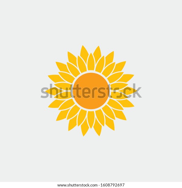 Sunflower Vector Icon Pollination Plant Cooking Stock Vector (Royalty ...